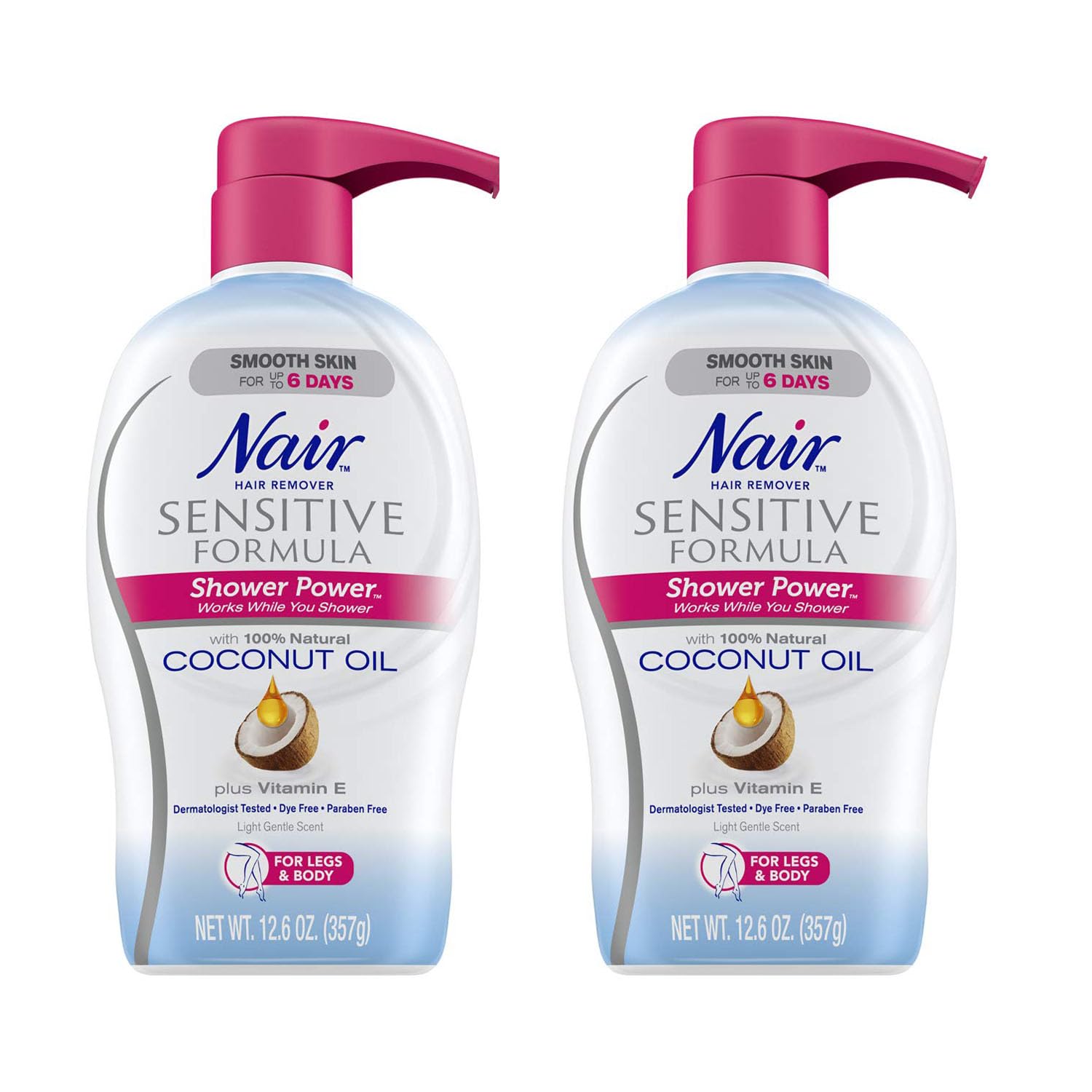 Amazon.com : Nair Shower Power Sensitive Hair Removal for Legs Body, 12 ...