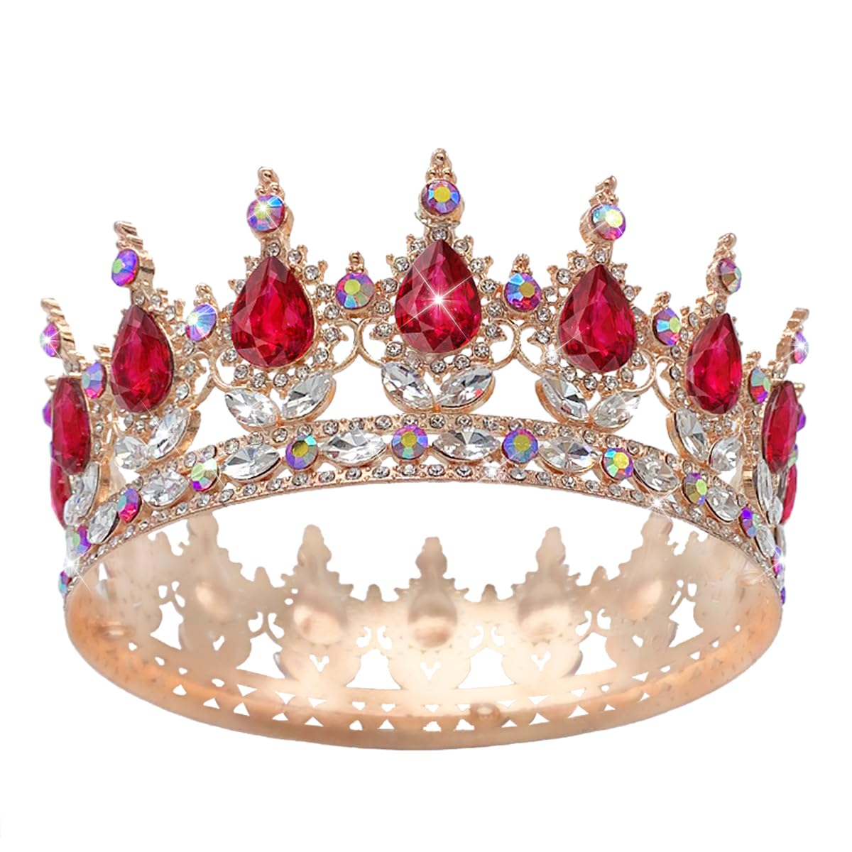 Amazon.com : Queen Crown Rhinestone Wedding Crowns and Tiaras for Women ...