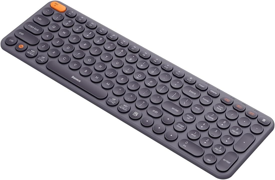 Baseus Wireless Keyboard for Desktops, K01B Tri-Mode Wireless Multi ...