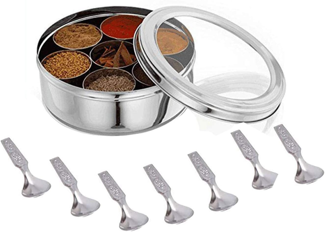 Amazon.com: affaires Handmade Masala Box/Dabba/Lock Spice Rack ...