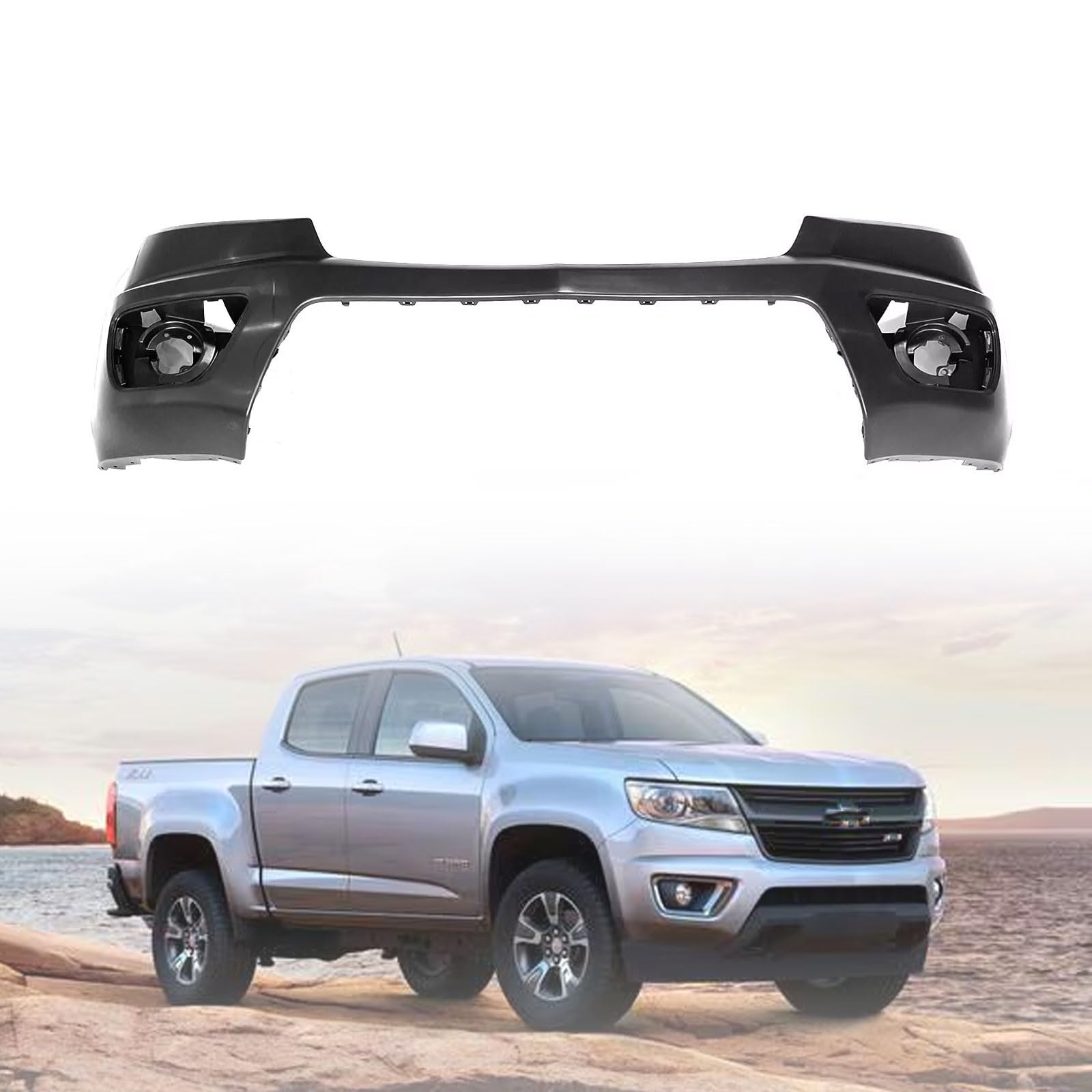 Amazon.com: Primed Front Bumper Cover Fits for 2015-2020 Colorado 2.5L ...