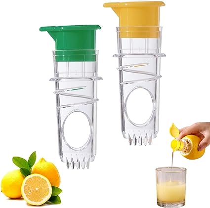 Amazon.com: Screw Top Manual Lemon Squeezer, 2 Pcs Small Lemon Juicer ...