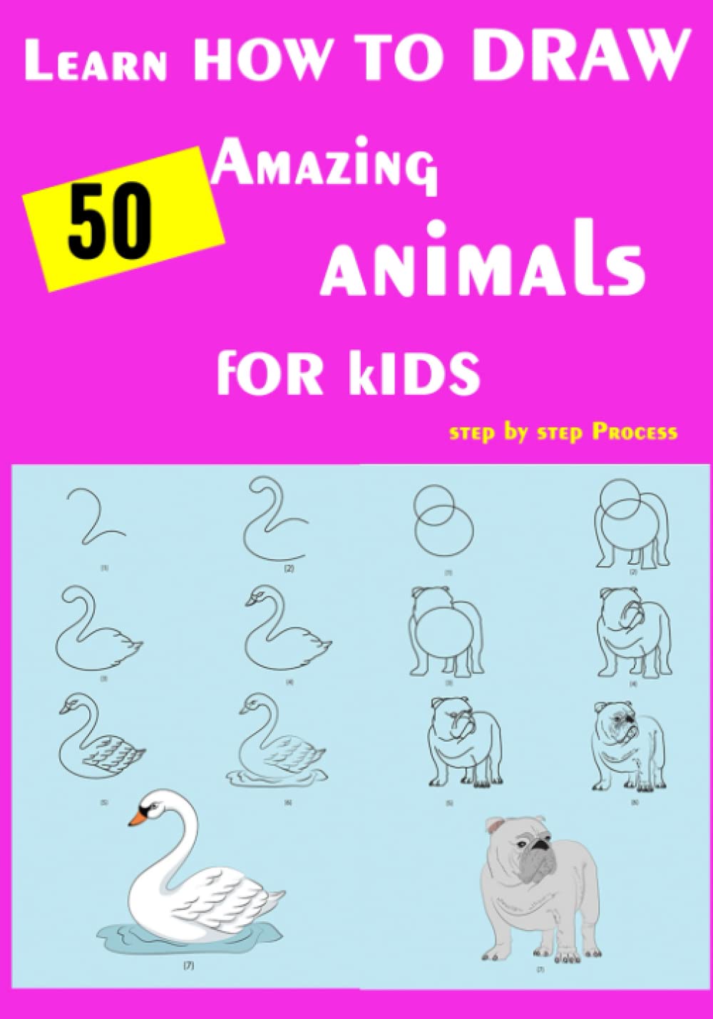 Learn How To draw 50 Amazing Animals step by step Process: Morgana ...