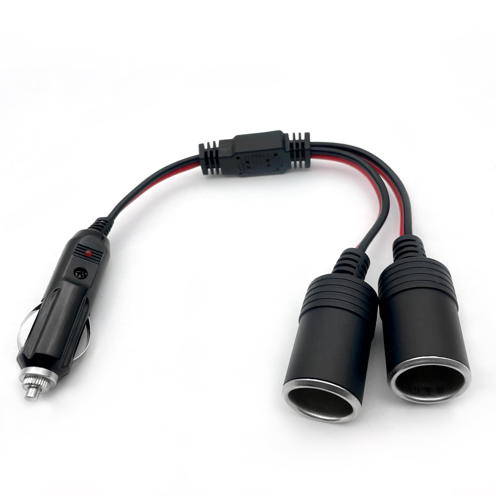 Amazon.com: 1 to 2 Car Cigarette Lighter Splitter Adapter, 16 AWG Cord ...