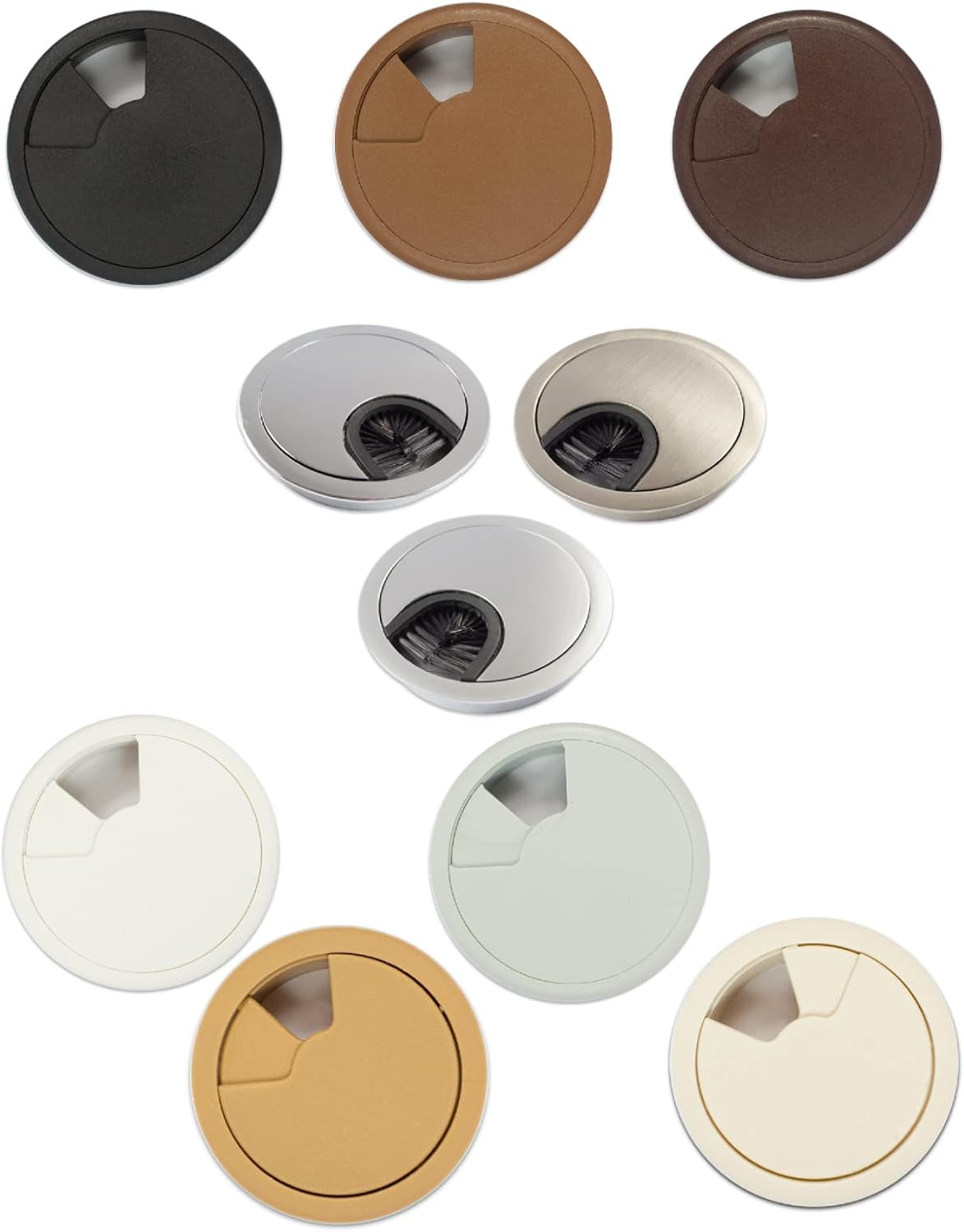 1 Piece of 50mm 60mm 80mm PC Computer Desk Plastic Grommet Table Cable ...