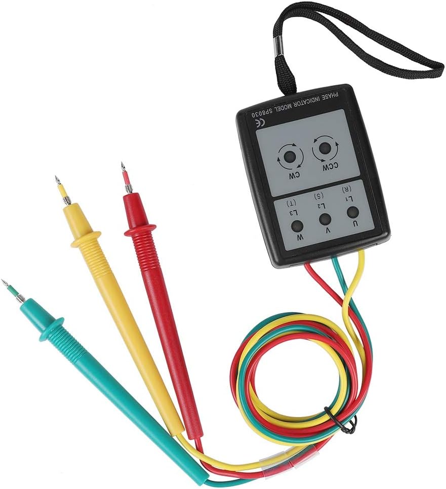 Digital Phase Indicator – SP8030 Digital Phase Rotation Indicator LED Buzzer Phase Sequence ...