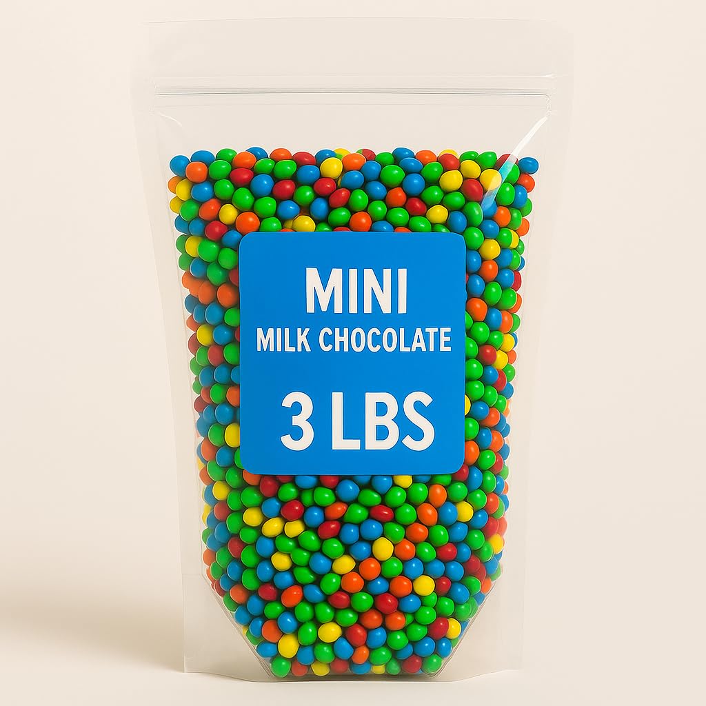 Amazon.com: Bulk Mini Milk Chocolate Candy – 3 lbs Resealable Bag ...