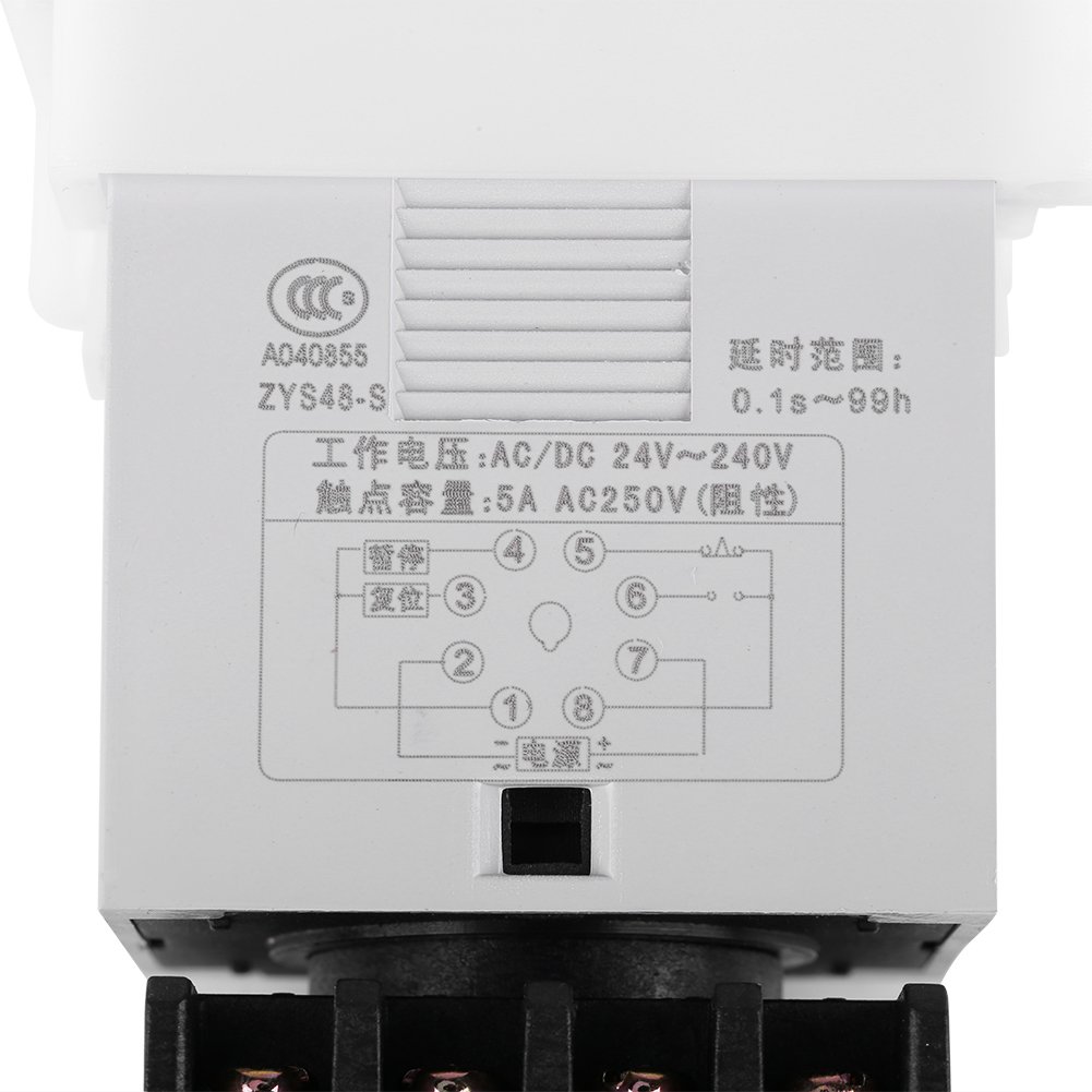 Buy Ac Dc Digital Led Time Delay Relay Switch 24 240v Delay Timer Relay 0 1s 99h Zys48 S Time