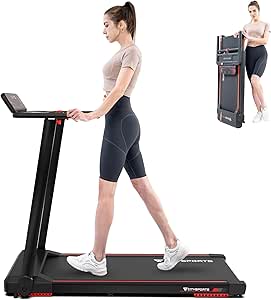 CITYSPORTS Folding Electric Treadmill, Fitness Foldable Treadmill with ...
