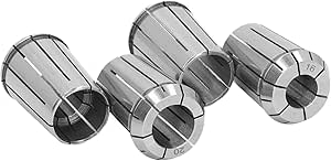 Spring Collet Set, 4PCS OZ25 Collet Set with Wrench Spring Steel ...