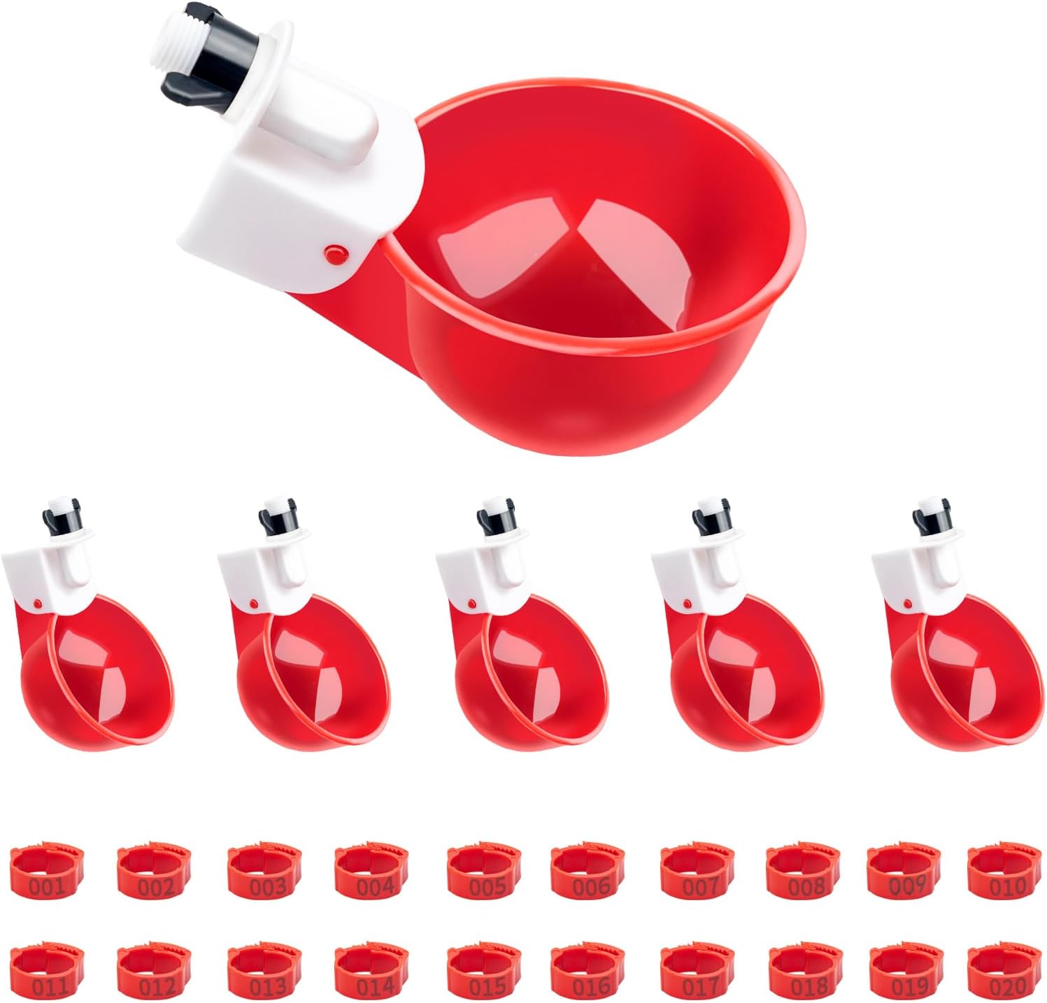 Amazon.com: BLINWORLD Large Automatic Chicken Waterer Cups|Chicken ...