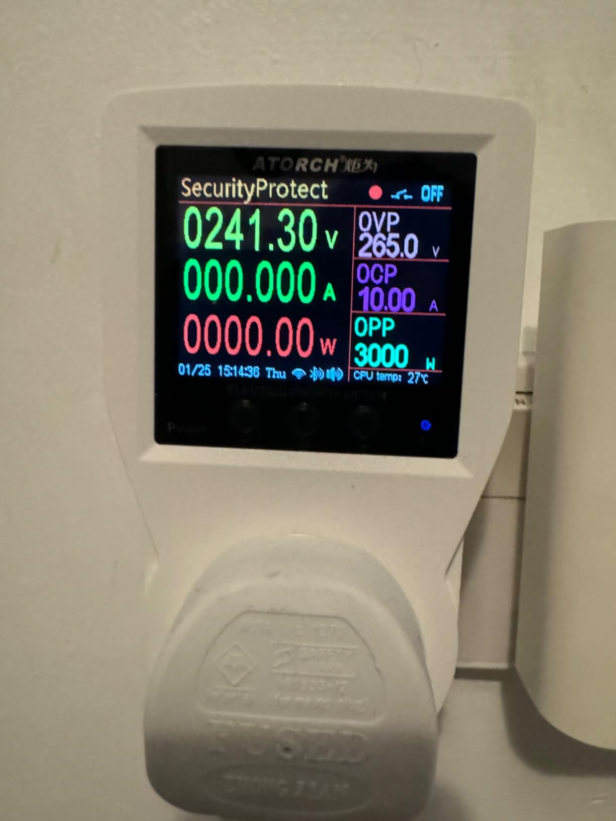 Smart Power Meter Electricity Usage Monitor, WiFi Control Digital Power ...