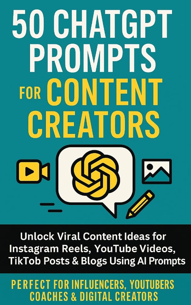 Amazon.com: 50 ChatGPT Prompts for Content Creators: Unlock Viral Content Ideas for Instagram ...