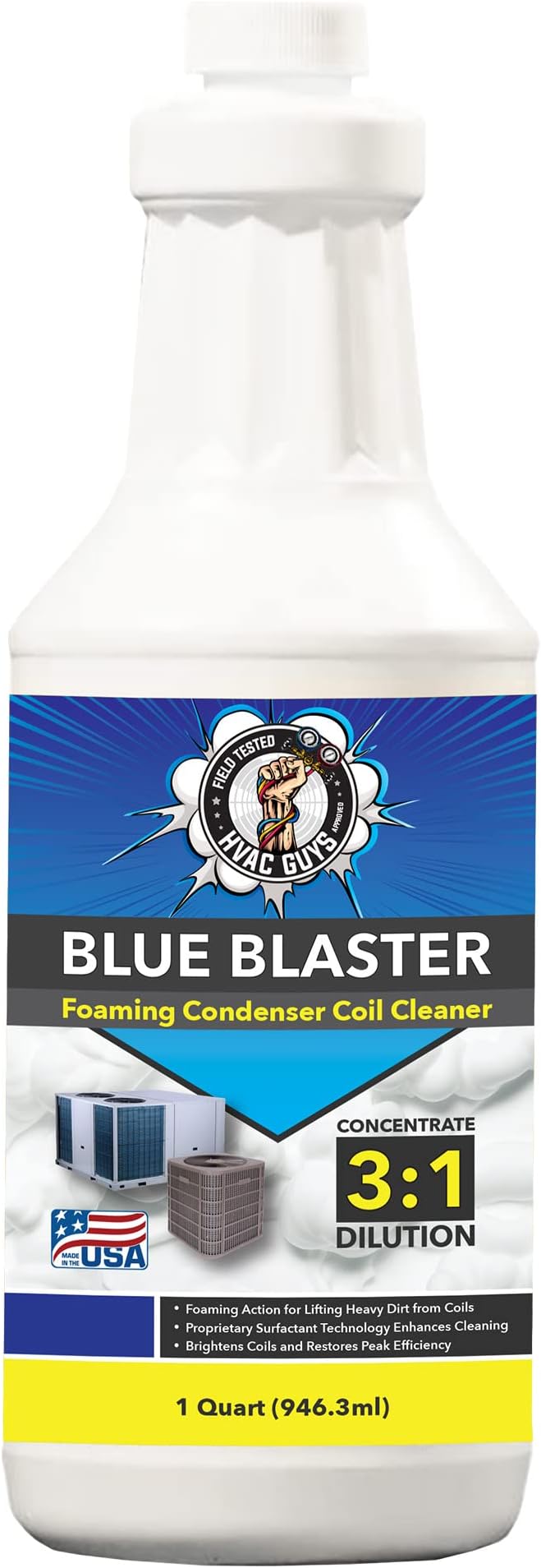 Amazon.com: Blue Blaster AC Coil Cleaner Foam - Quart | Extreme Duty ...