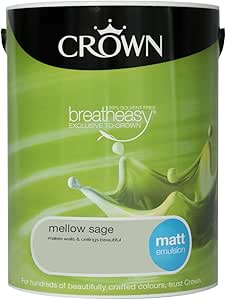 Crown Trade Mellow Sage 5L Matt Emulsion : Amazon.co.uk: DIY & Tools