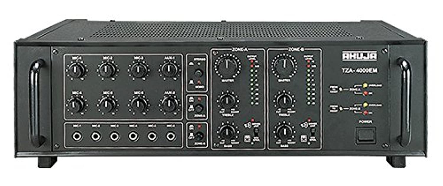 AHUJA TZA-4000 EM 400 Watts AC and 24V DC Amplifier (Black) : Amazon.in ...