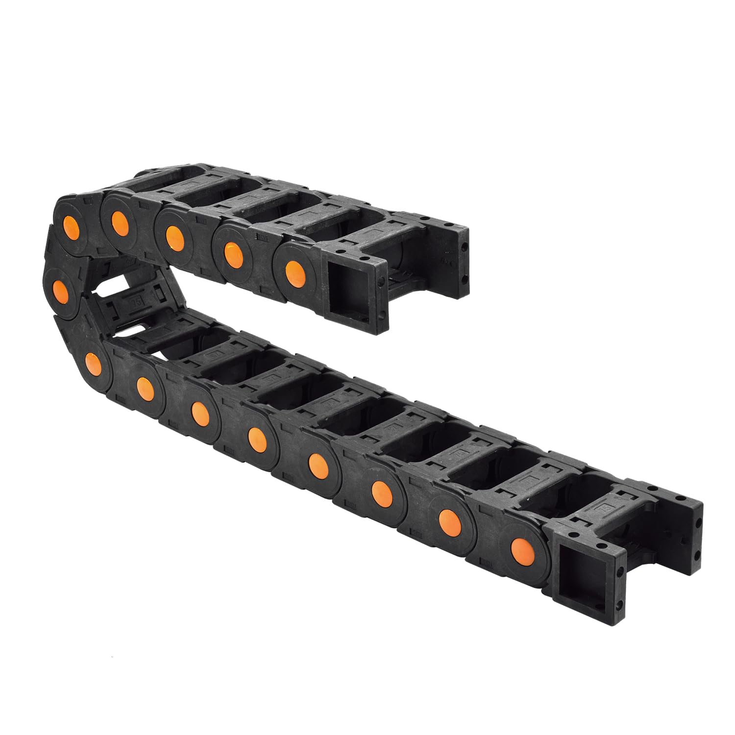 Snapklik.com : 39.38 Inch Plastic Drag Chain Cable Carrier, 1m Open ...