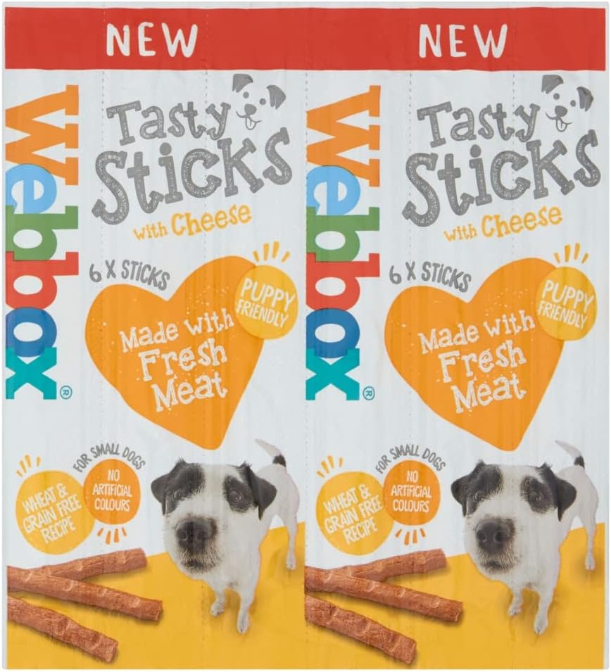 Webbox 6 Tasty Sticks with Cheese, 30g : Amazon.co.uk: Pet Supplies
