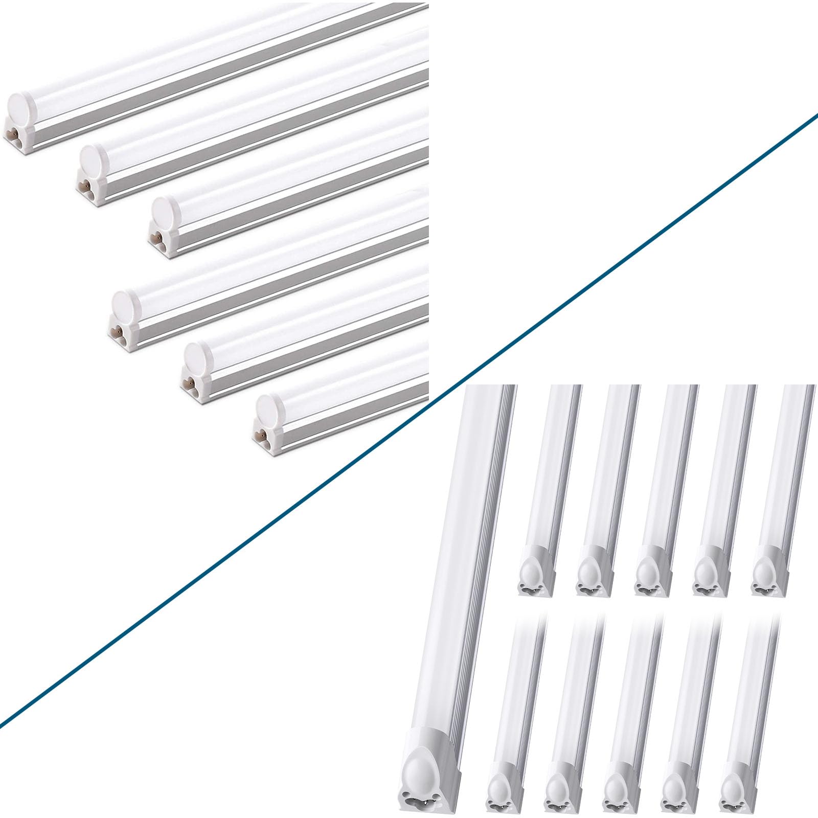 Barrina (Pack of 16 LED T5 3FT 1900lm 6500K 6-Pack & 8FT 5000lm 6500K ...