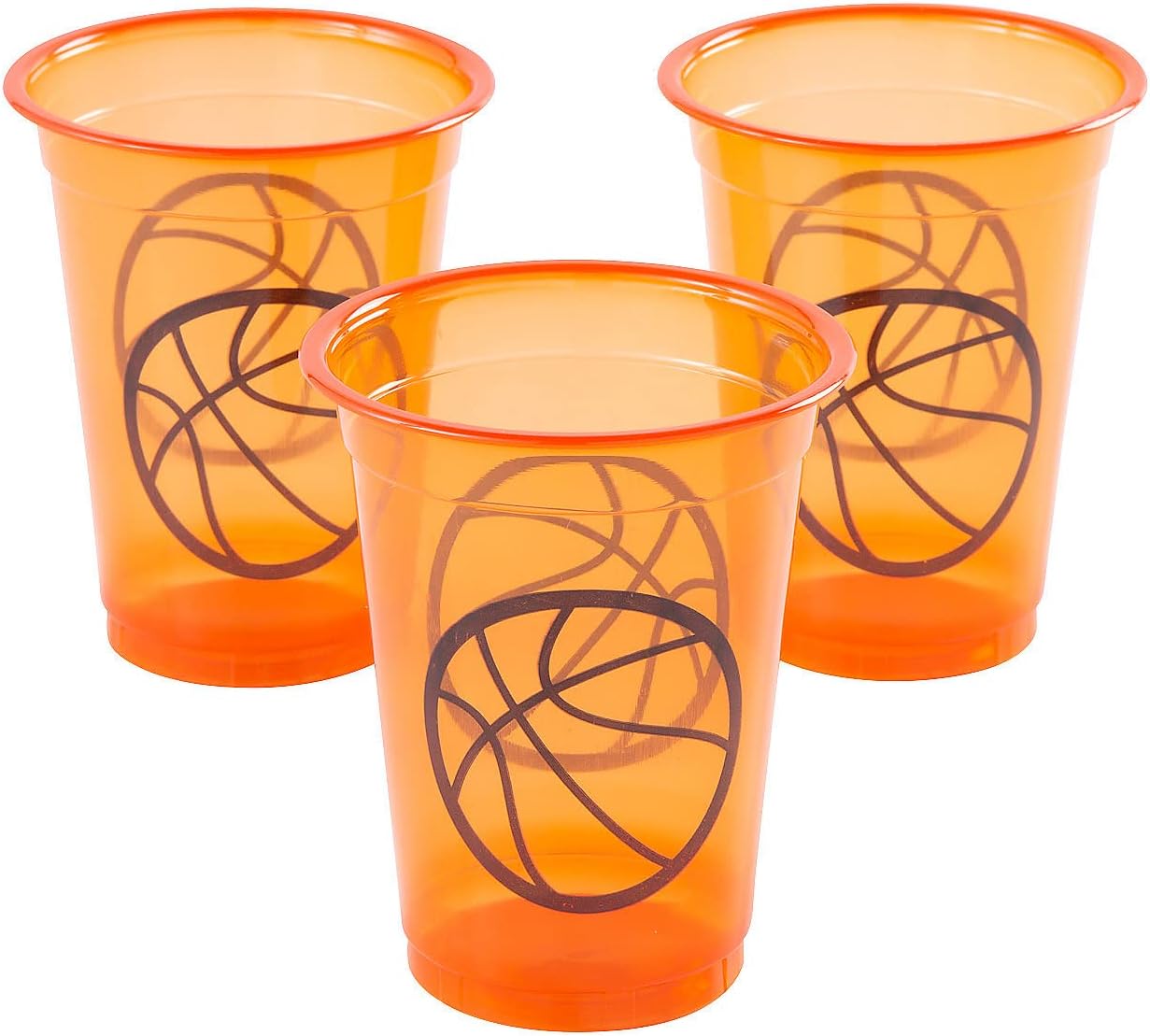 Amazon.com: Fun Express 50 Pieces Plastic Disposable Basketball Cups ...