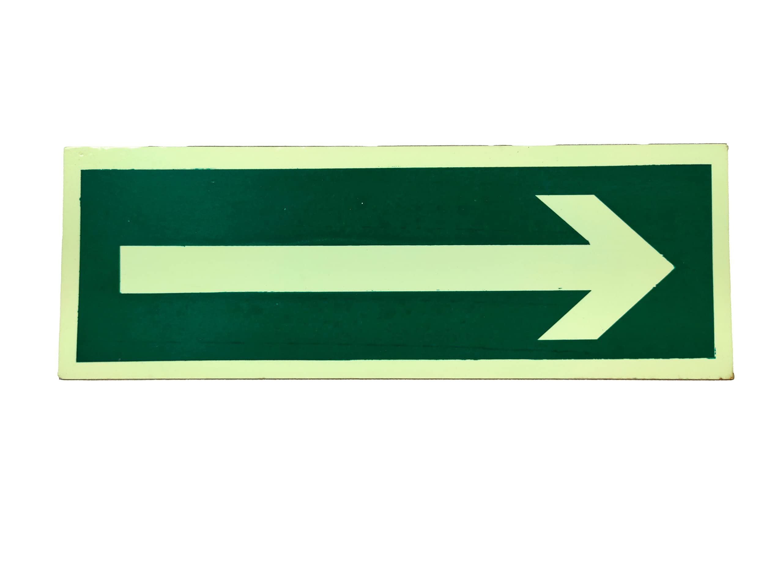 Right Side Arrow Safety AutoGlow Sign Board in 3mm foam sheet size 4 ...