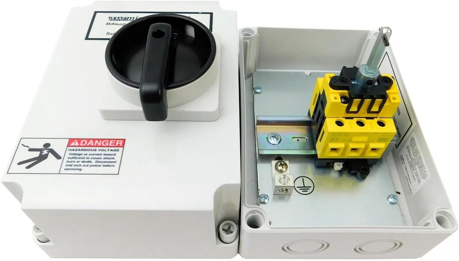 Amazon.com: Enclosed 3 Phase Disconnect Switch DS40LC-P-UL 4X 40 Amp ...