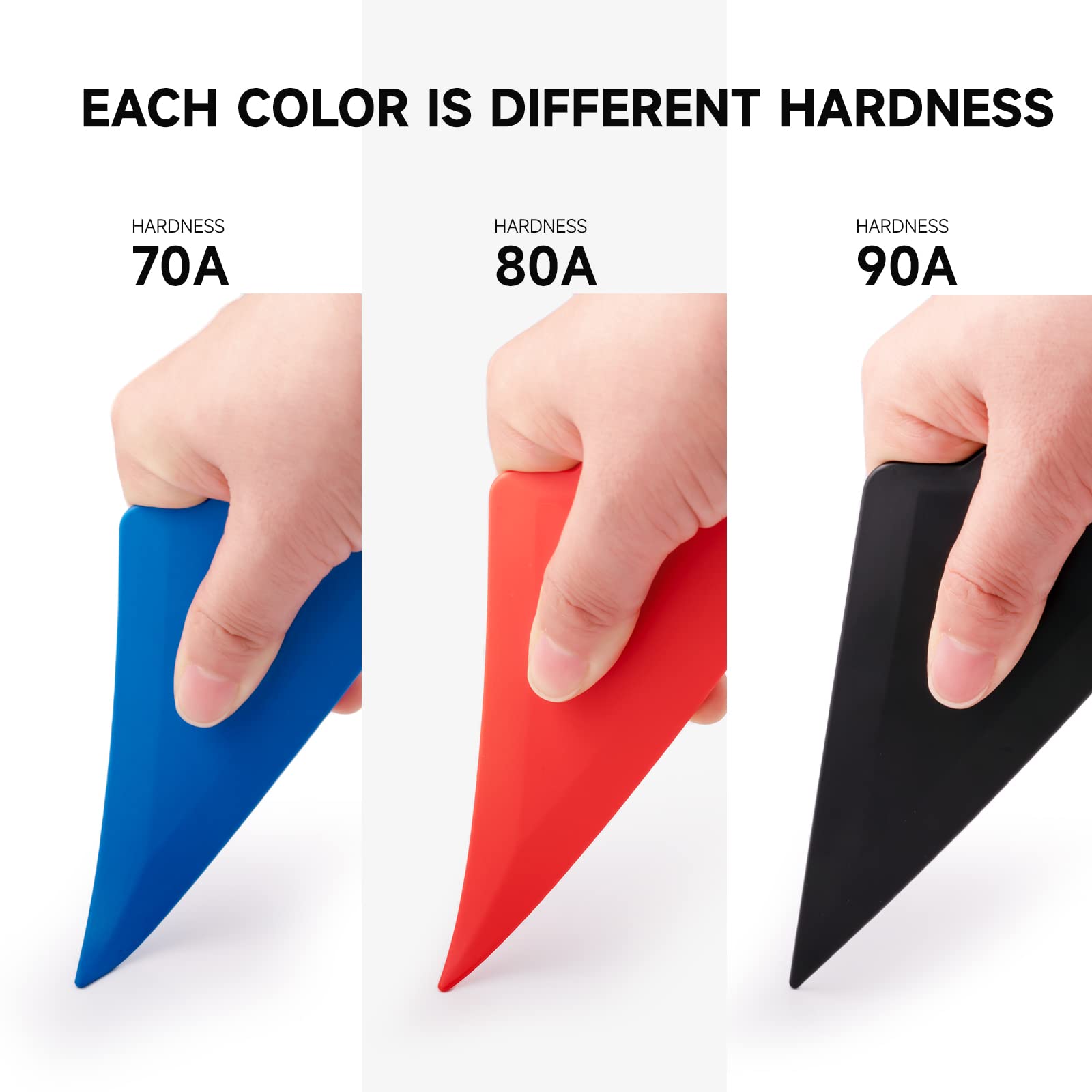 Snapklik.com : 3 Hardness Triangle Squeegee Window Tint Kit, Flexible ...