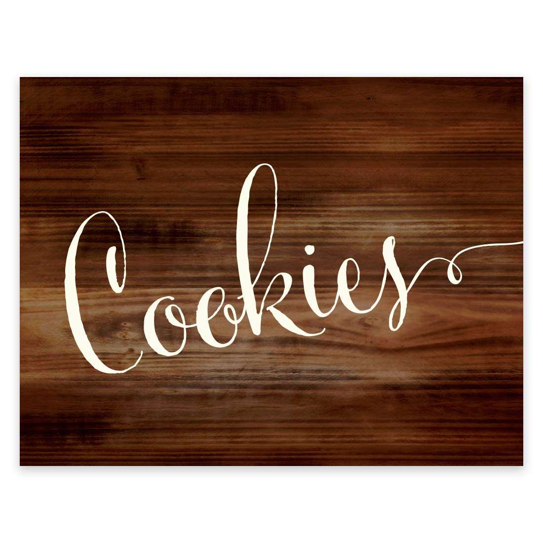 Amazon.com: Andaz Press Wedding Party Signs, Rustic Wood Print, 8.5x11 ...