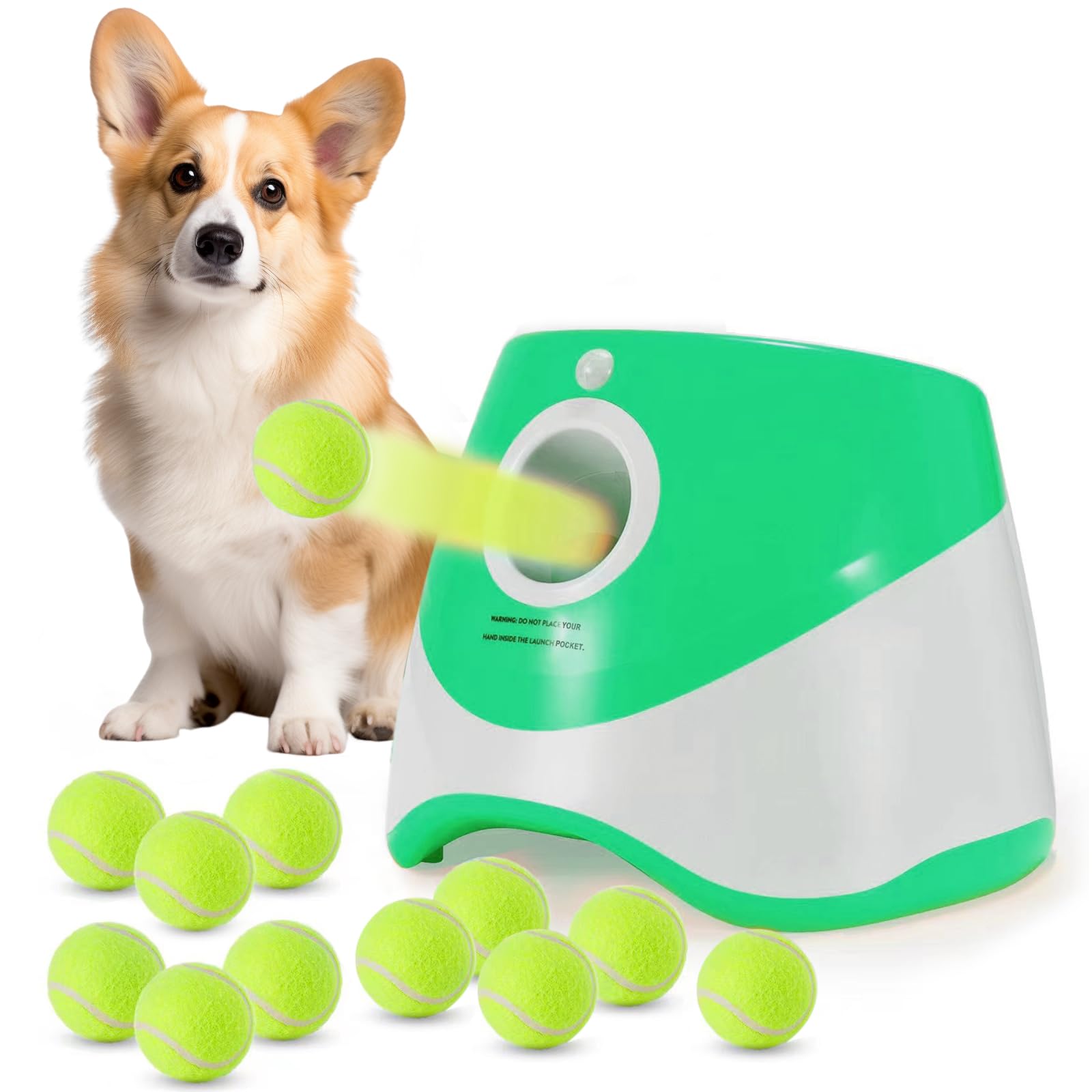 Automatic Dog Ball Launcher - Dog Fetch Machine for Small Sized Dogs,3 ...