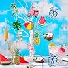 Amazon.com: Maitys 36 Pcs Summer Beach Coastal Wooden Ornament for Tree ...