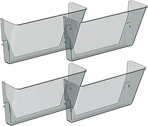 Amazon.com : Gawerk 4 Pack Clear Acrylic Single Pocket, Plastic Hanging ...