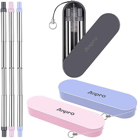 Amazon.com: STRO Portable Reusable Stainless Steel Collapsible Metal ...