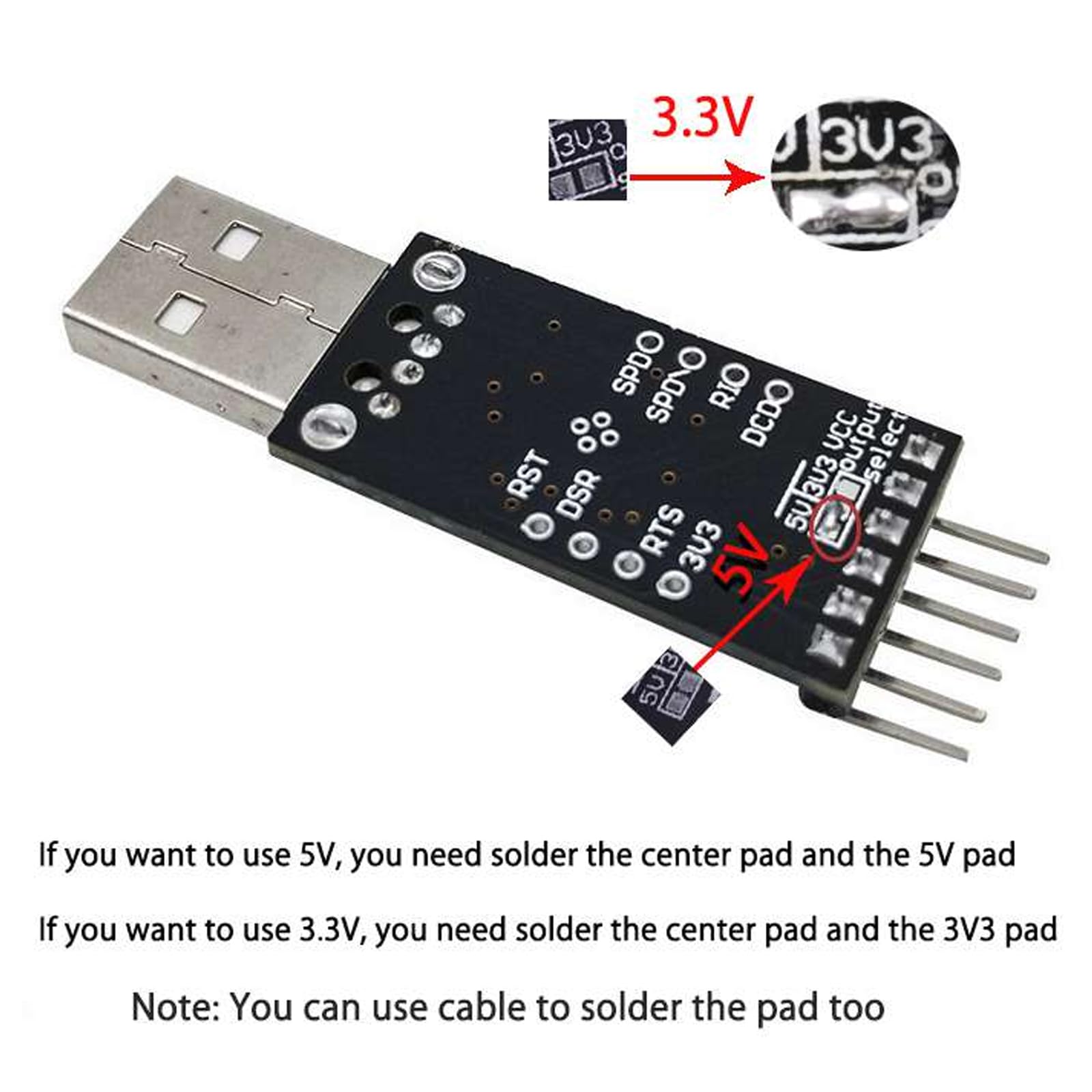 Cdj USB CJMCU CP2102 USB To UART TTL Module 6Pin 5pin Serial Converter ...