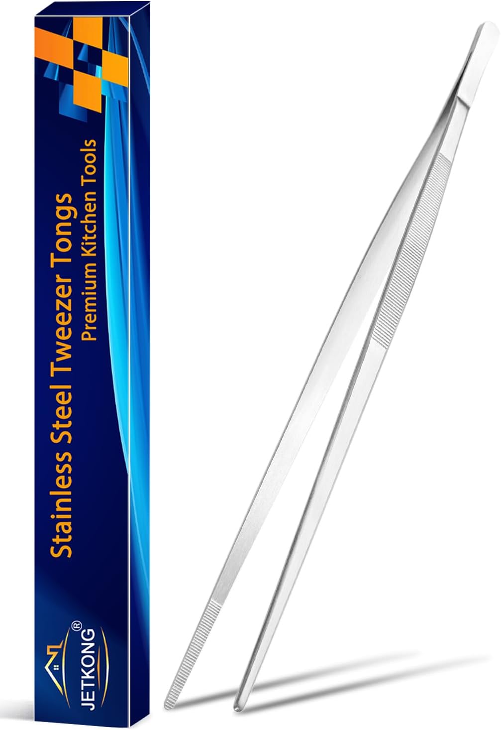 Amazon.com: JETKONG 2 Pcs 16-Inch Kitchen Tweezers Extra Long Tweezer ...