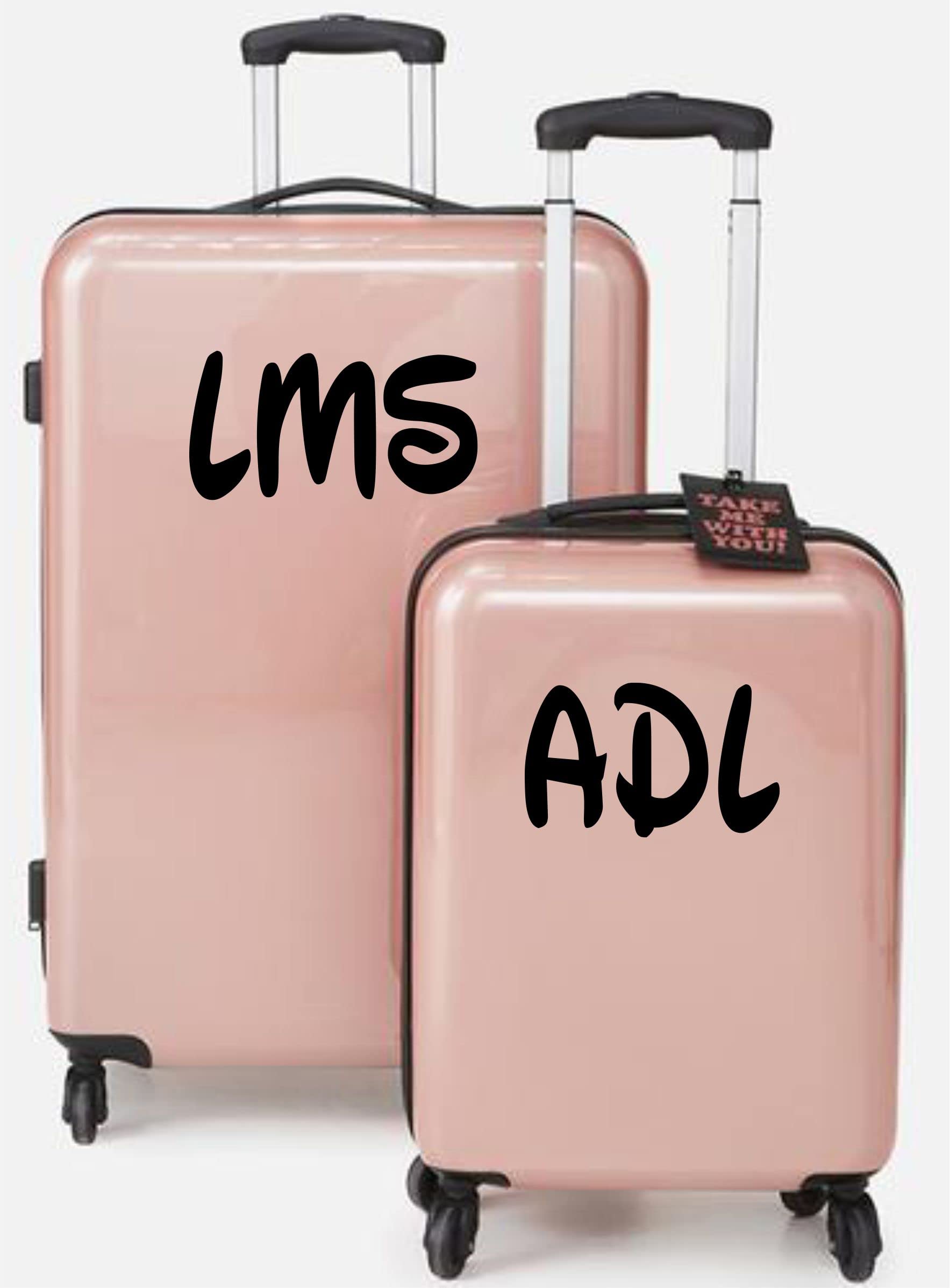 Personalised Luggage Suitcase Sticker Initial Name Vinyl Decal PG125 ...