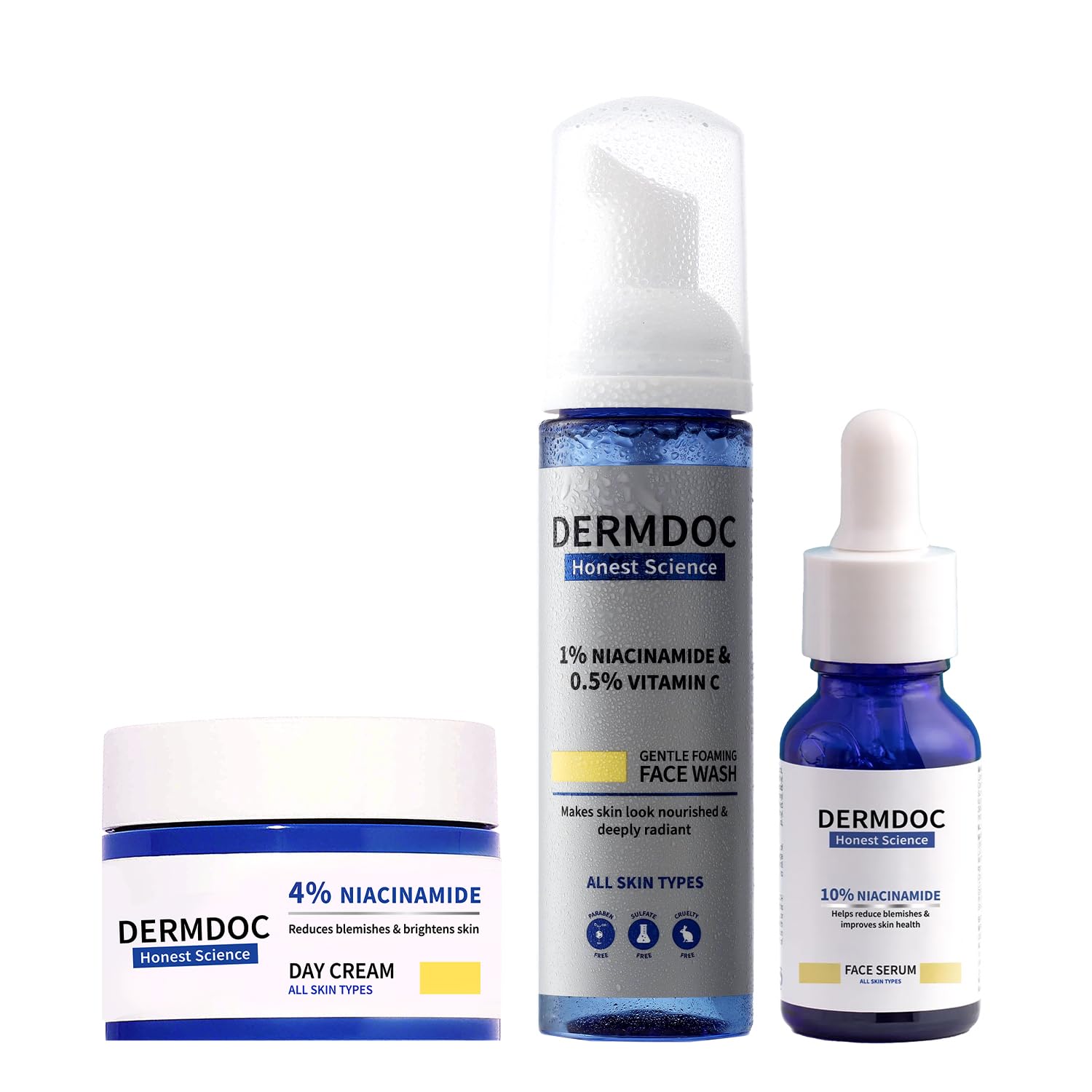 Buy DERMDOC Niacinamide Glow Routine | 1% Niacinamide & 0.5% C Gentle ...