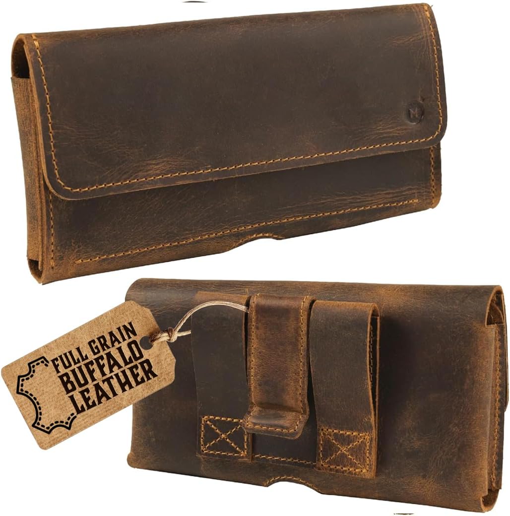 Genuine Leather Phone Holster for Men Belt Clip Style – Durable ...