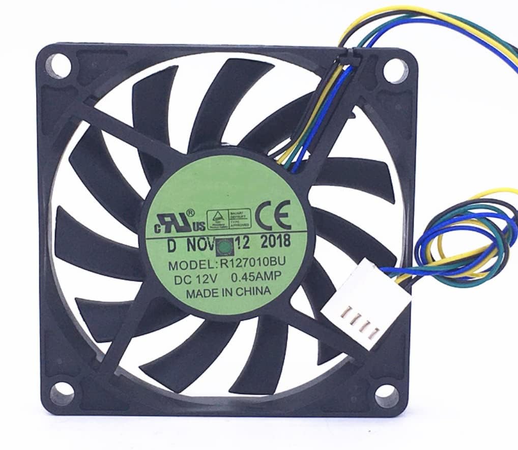 Amazon.com: Beautyrankle R127010BU Fan, Fan for 70X70X10MM 12V 0.45A ...