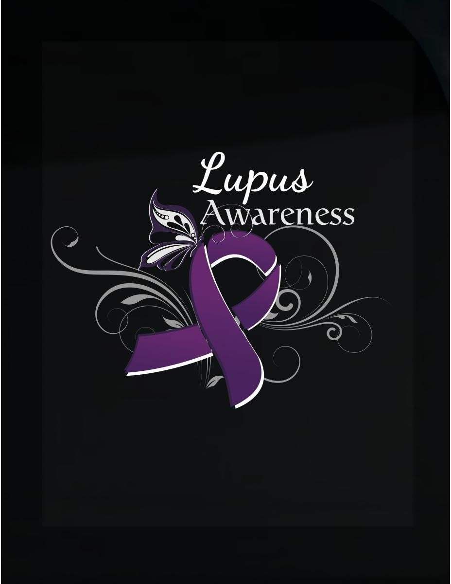 Amazon.com: All Causes Lupus Awareness with Purple Butterfly and ...