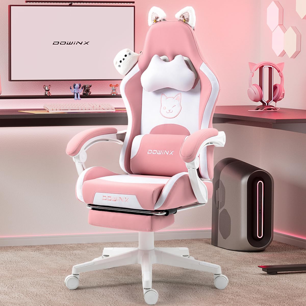 Vinsetto Computer Gaming Chair, Racing Desk Chair with Lumbar Support ...