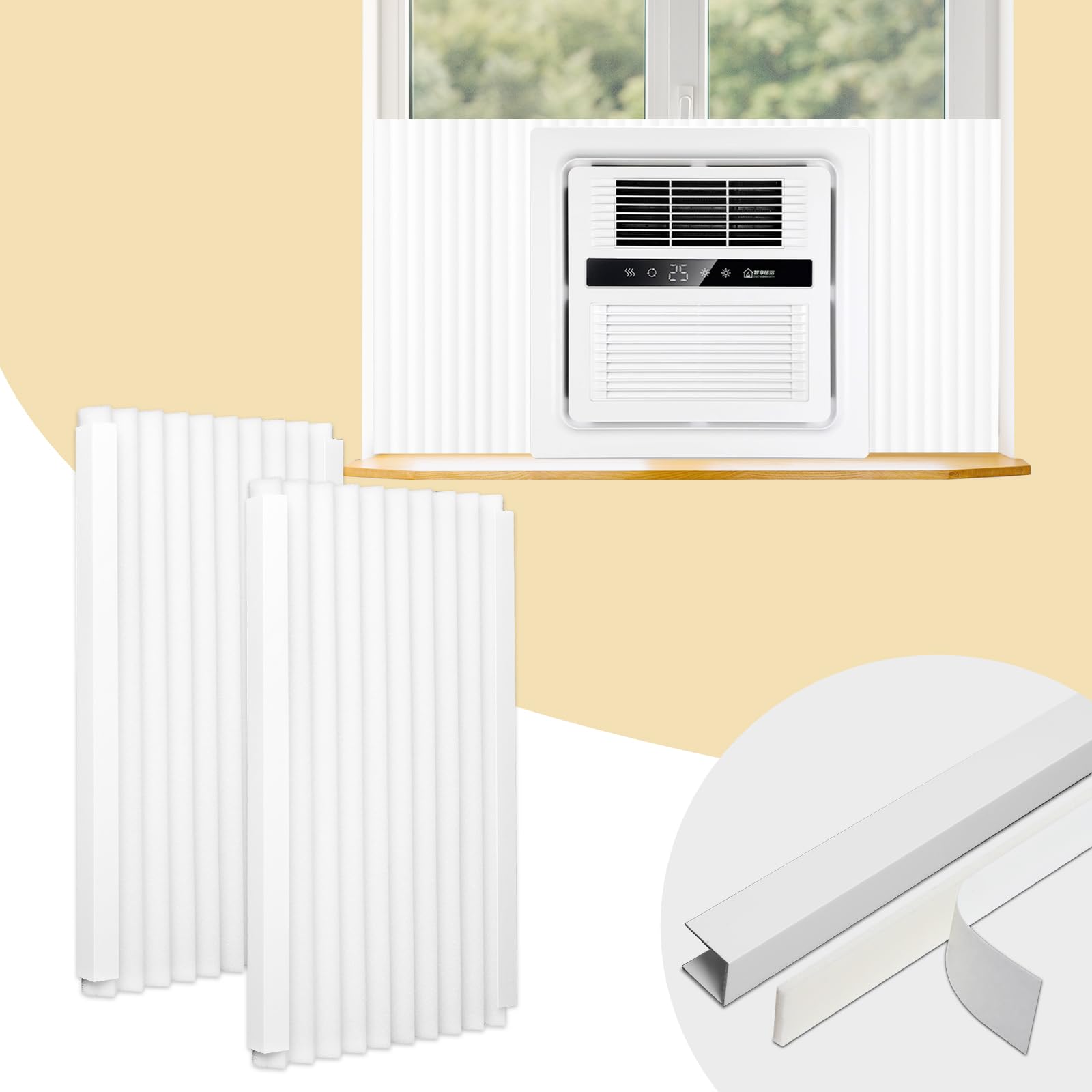 Amazon.com: Storystore Window Air Conditioner Side Panels, AC Window ...