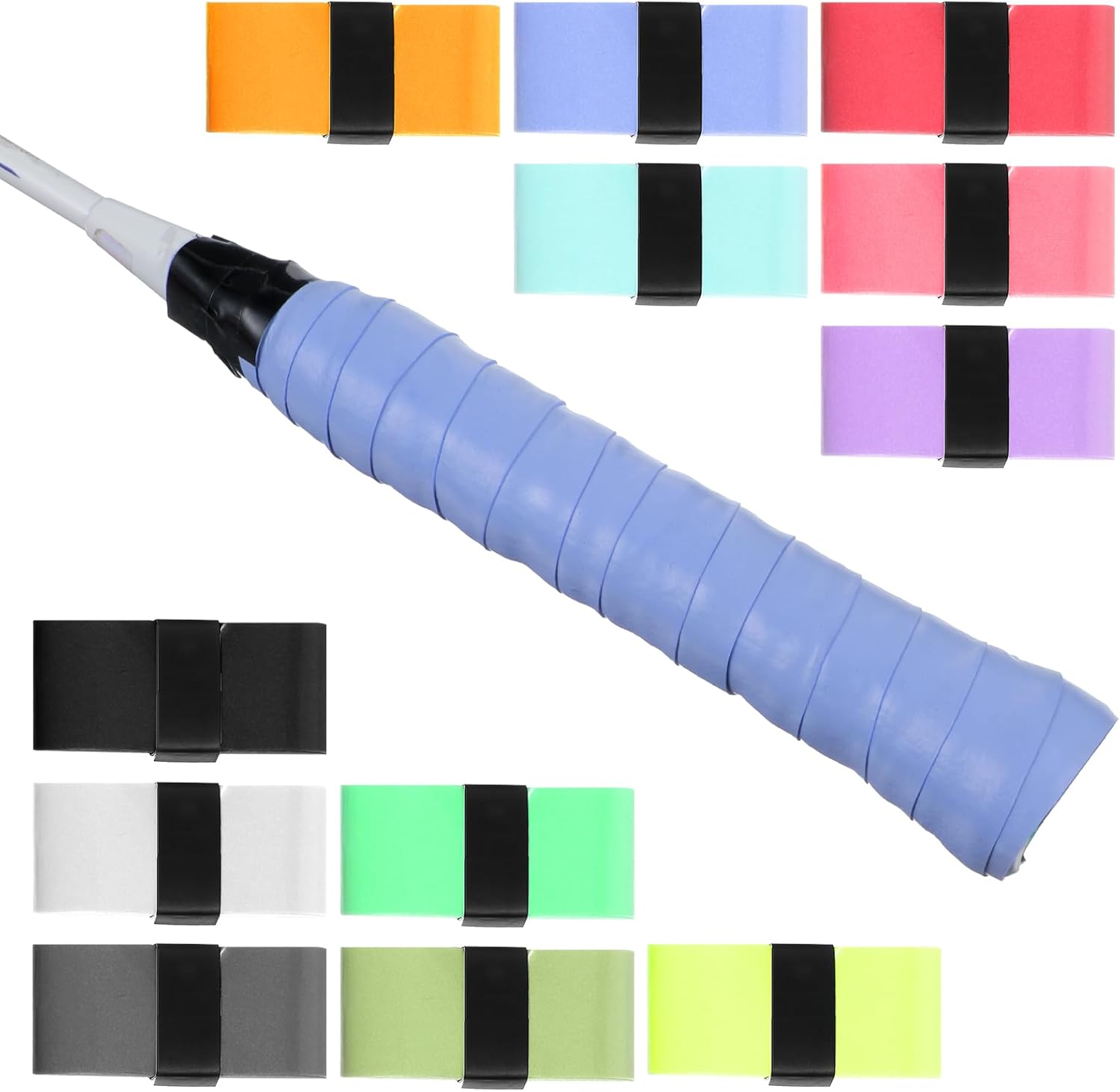 Amazon.com : LIQWEI 12Pcs Tennis Racket Grip Tape, Tennis Grip Tape ...