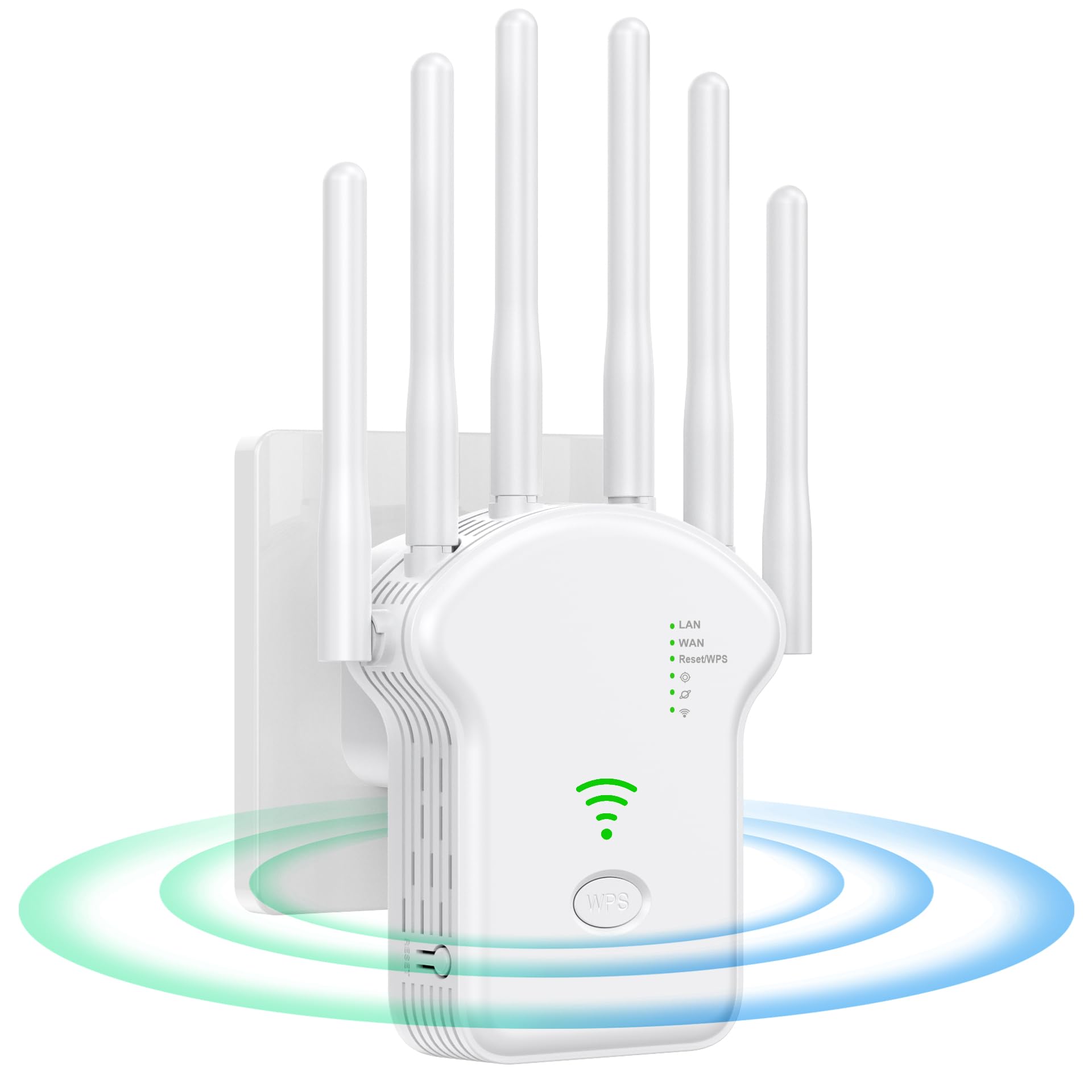 Amazon.com: WiFi Extender, WiFi Signal Booster, 6 Antenna 360° Coverage ...