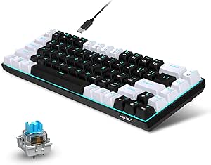 ERYUE V800 Key Hot-swappable es Ergonomic Design Ice Blue Back Multiple ...