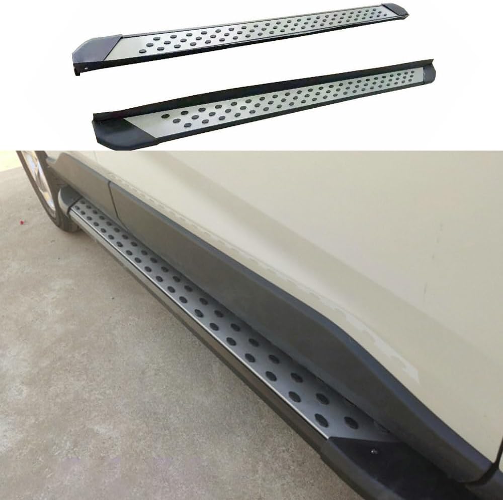 Amazon.com: Stainless Steel Running Boards Side Step Nerf Bar Fits for ...