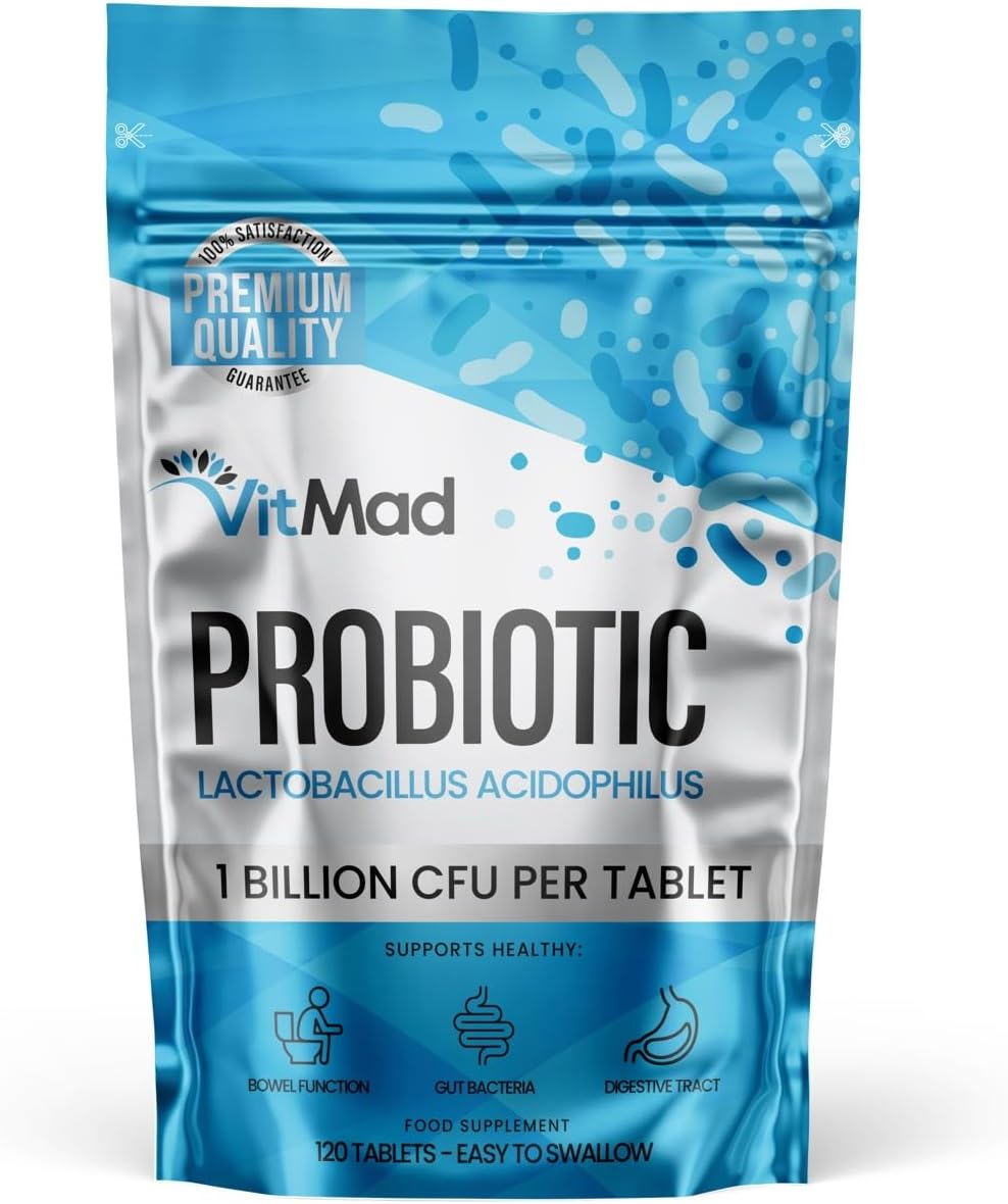 Acidophilus Lactobacillus Probiotic for Digestive & Gut Health, 1 ...