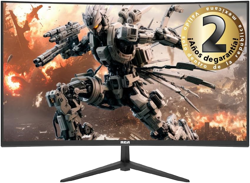 RCA Monitor Gamer de 24 Pulgadas Curvo PC Gaming con Bocinas Integradas ...