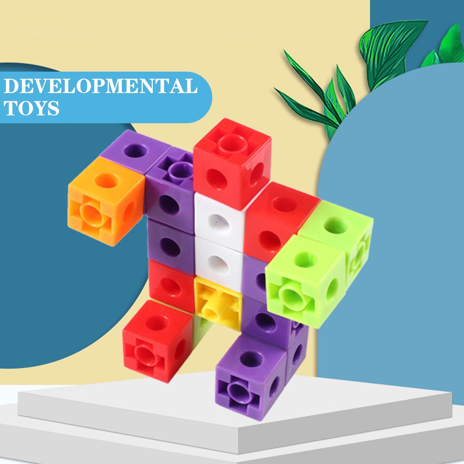 Connect Blocks Educational Blocks 25PCS Children Stem 3D Colorful