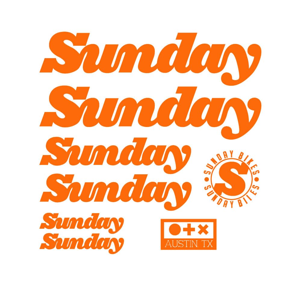 Sunday Bikes Logo Sunday Model C 24 Inch Bike Matte Trans Blue | Alans