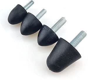 Amazon.com: GTPBAO Stud Bushing 4Pcs M6 M8 Male Thread Cone Type Rubber Shock Absorber, Water ...